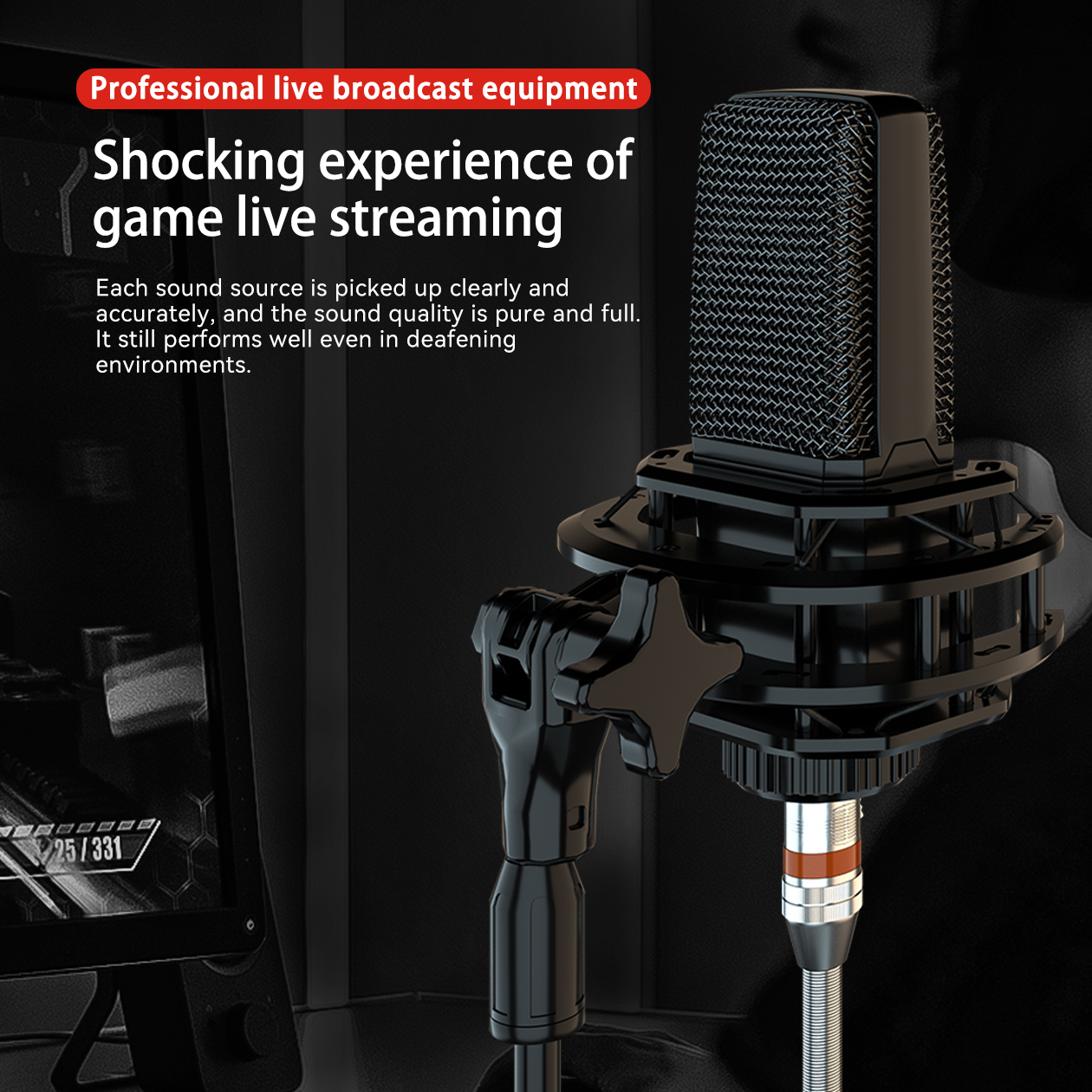 Cumulative sales in China: 10W+, sound card microphone, large size ...